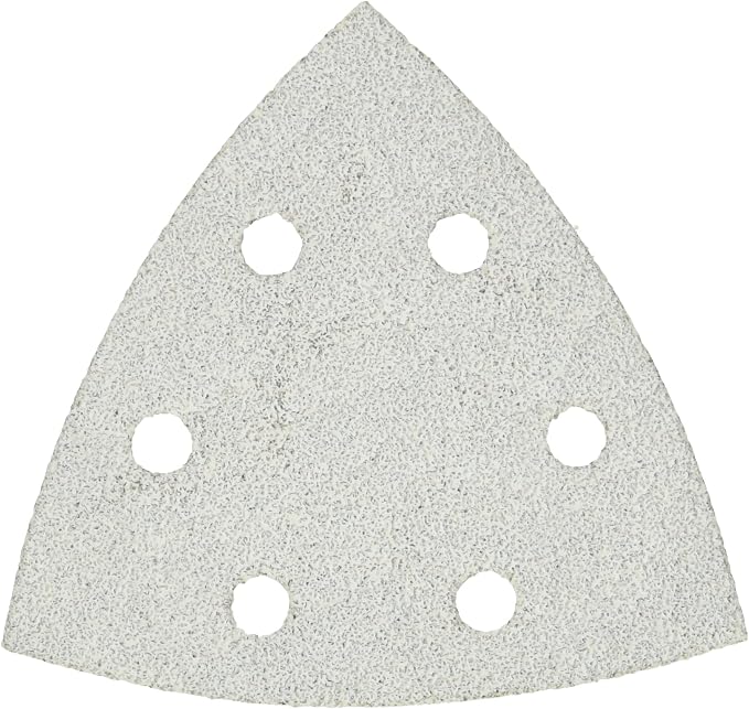 Bosch SDTW062 Detail Triangle, Hook and Loop Sanding Sheet, 60 Grit, 25 ...