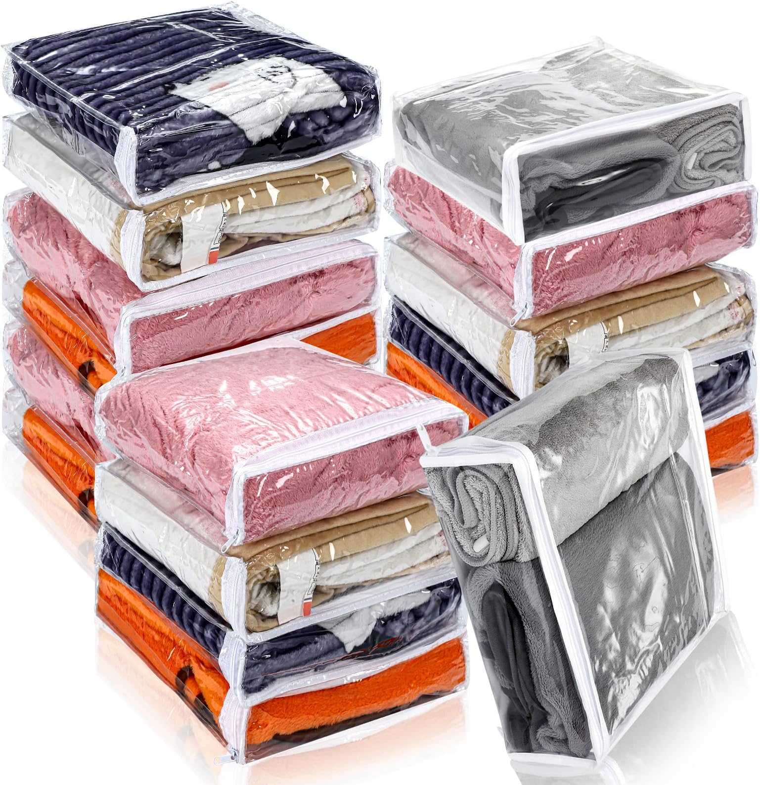 Amazon.com: Masirs Clear Blanket Storage Bag - Durable Vinyl Material ...
