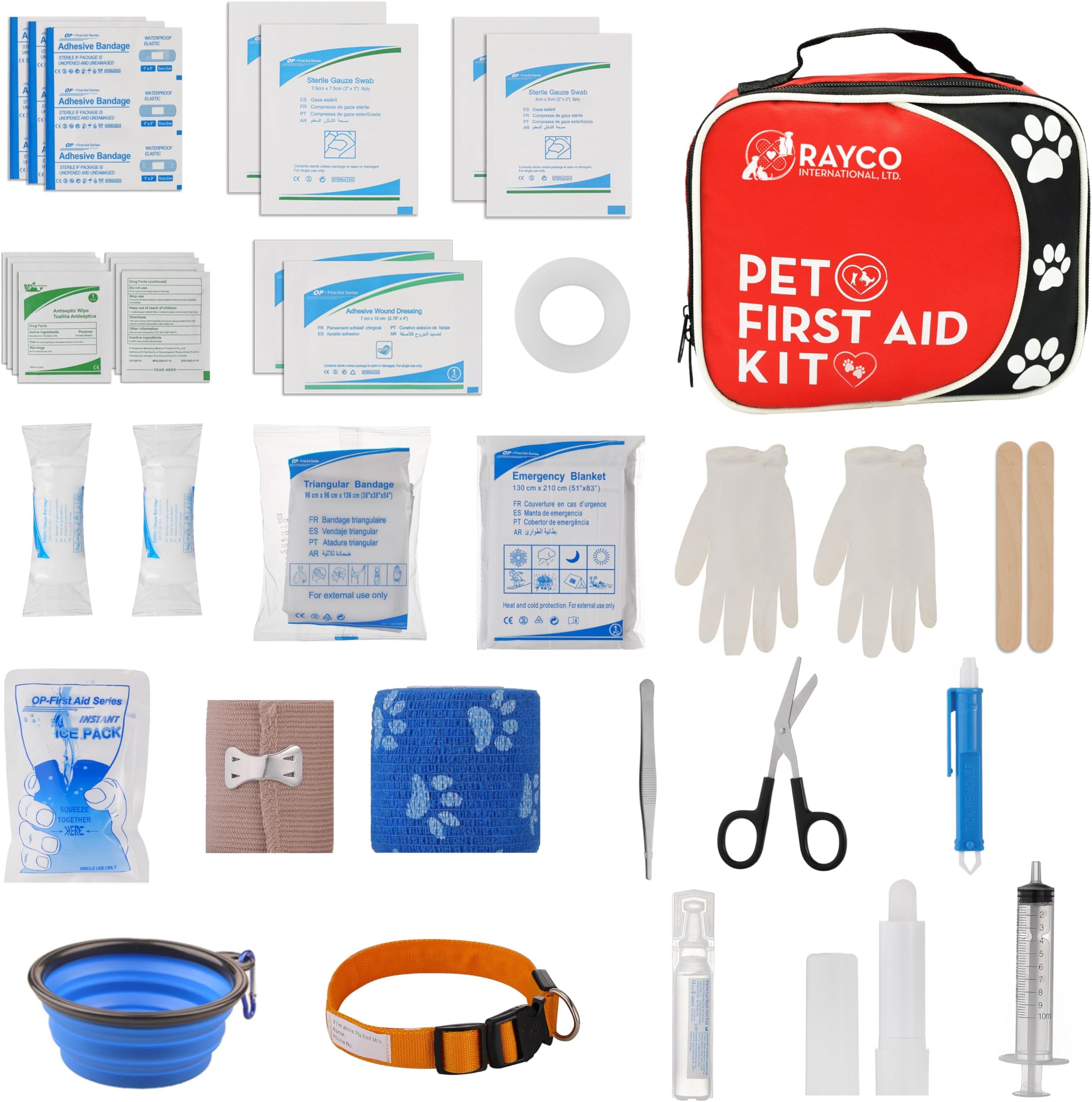 Amazon.com: GPUSFAK Pet First Aid Kit for Dogs & Cats - Pet Emergency ...
