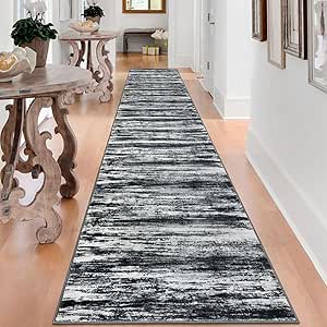 Amazon.com: KOZYFLY Modern Abstract Washable Rug Runner 2.6x16 Hallway ...