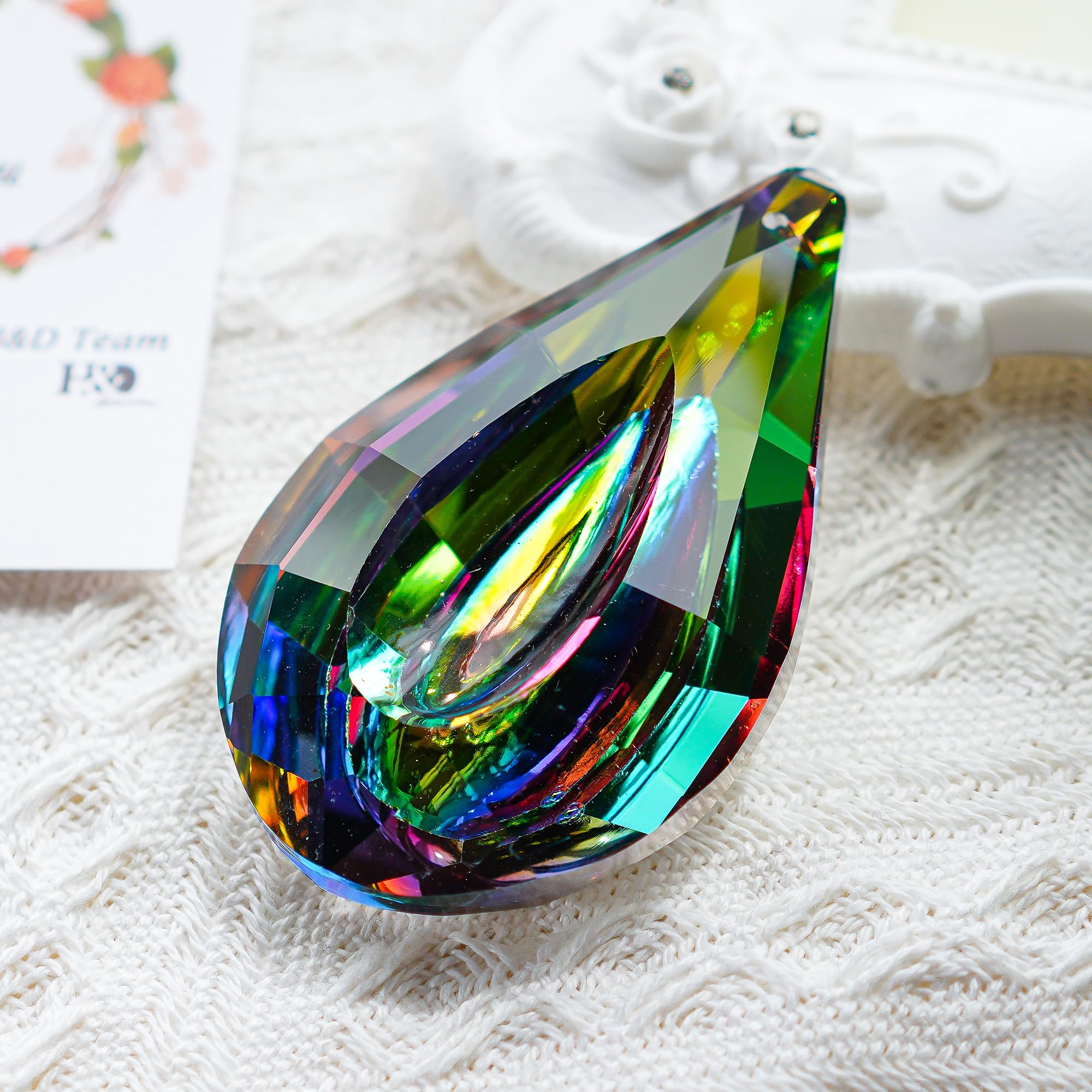 Snapklik.com : Set 2 Crystal Prisms Suncatchers For Windows,76mm ...
