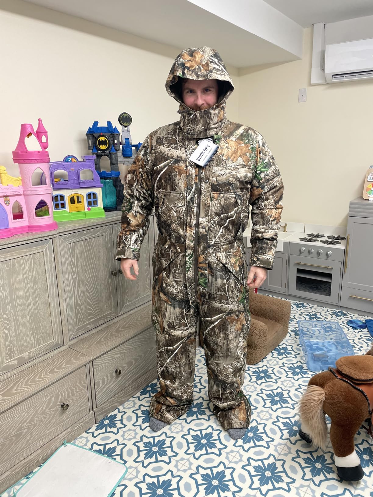 Amazon.com: Guide Gear Men's Dry Waterproof Hunting Coveralls with Hood ...