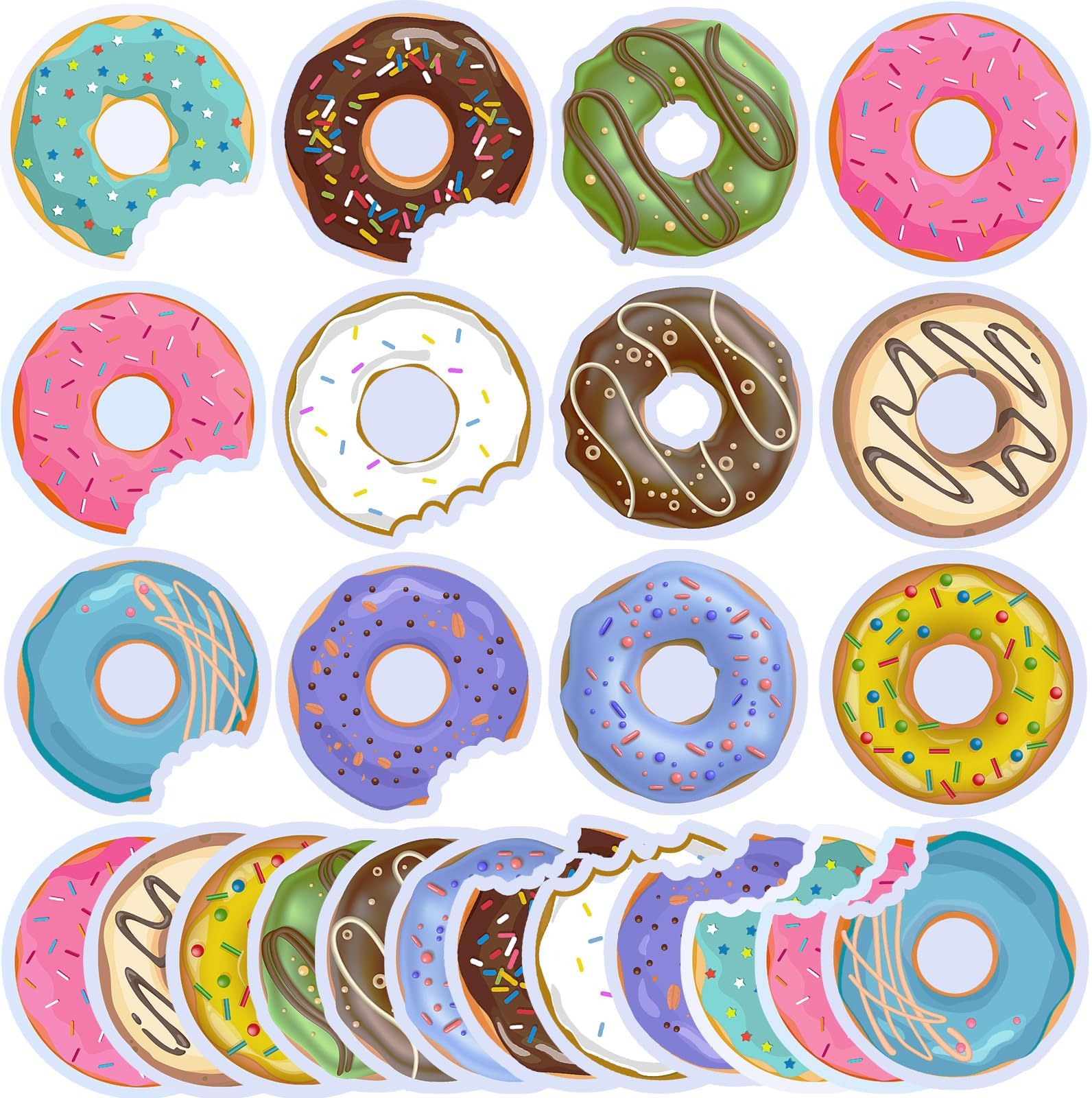 Amazon.com : Humyoun 60 Packs Donut Sticky Notes Cute Self Sticky Notes ...
