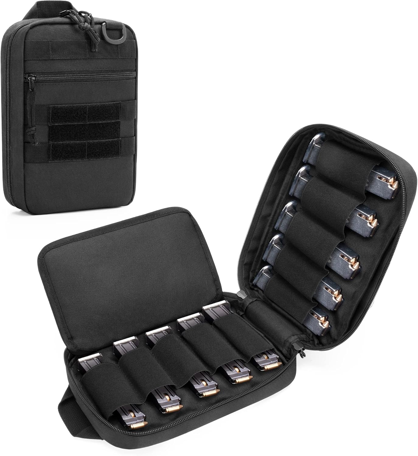 DSLEAF Tactical Pistol Magazine Storage Bag, MOLLE Mag Pouch Hold Up to ...