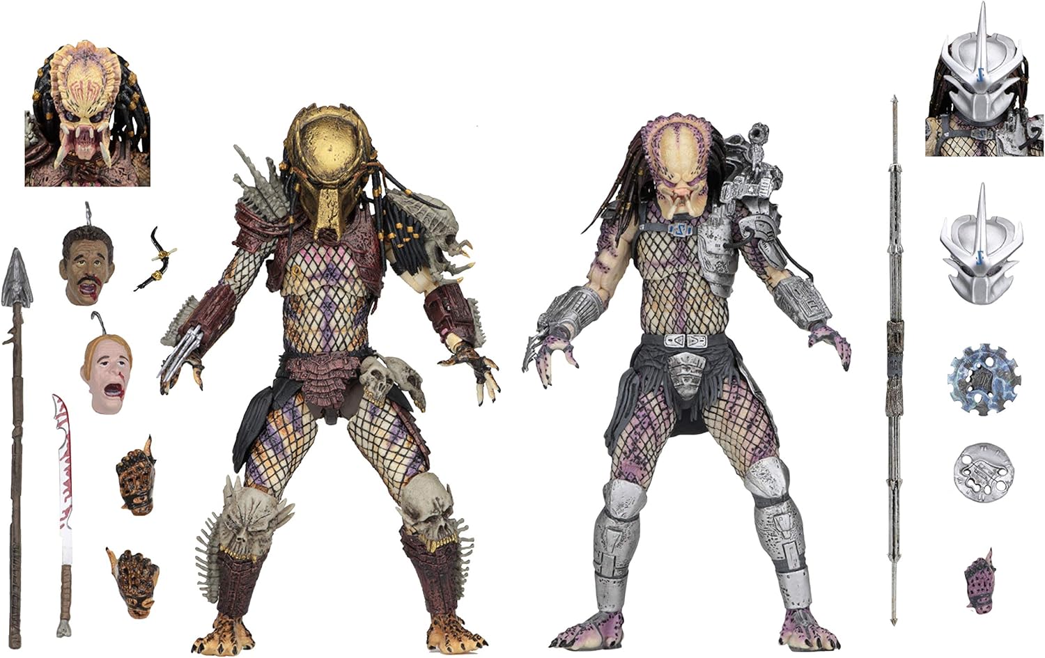 NECA - Figurine Predator - 2-Pack Bad Blood & Enforcer Predators 20cm ...