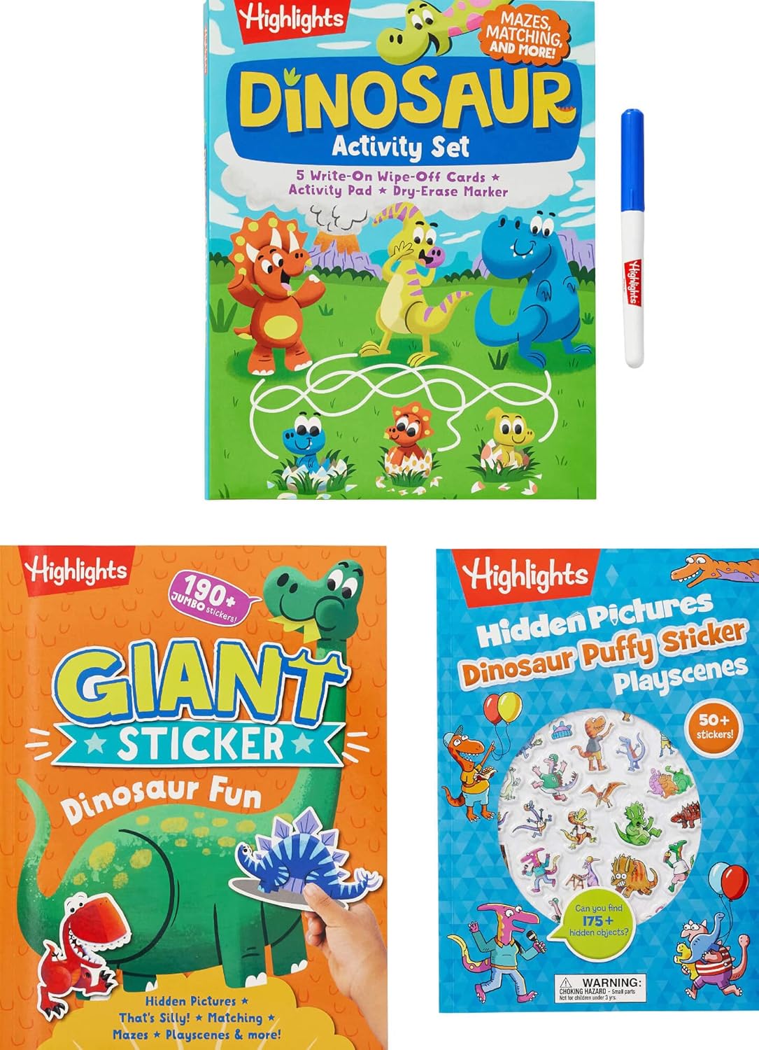 Amazon.com: Highlights Dinosaur Activity Book Collection for Kids Ages ...