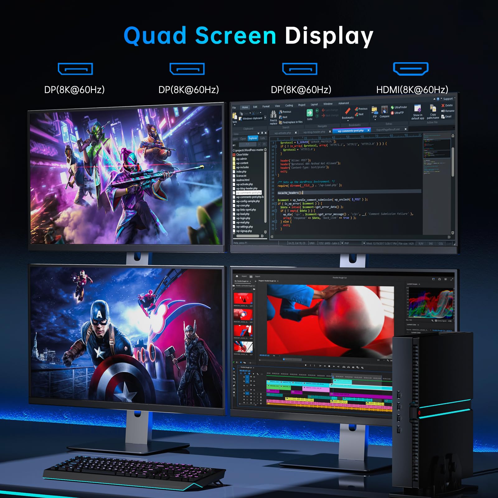 Snapklik.com : Mini PC Gaming I9, Desktop Computer i9-13900F 24 Cores ...