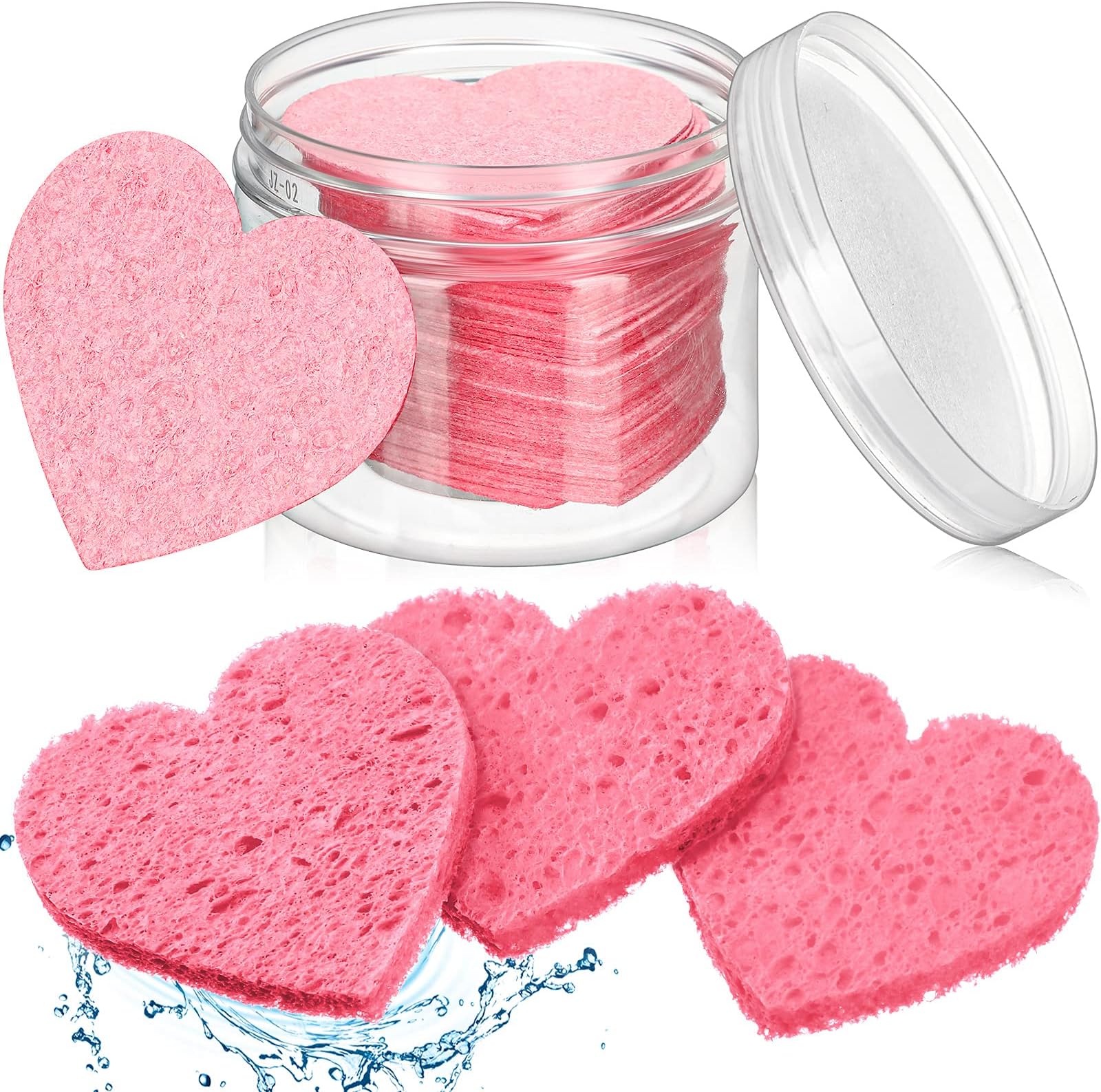 Amazon.com : 50-Count Compressed Natural Facial Sponges for Face ...
