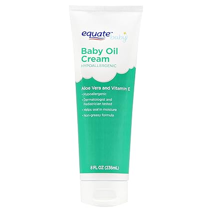 Amazon.com: Equate Aloe Vera & Vitamin E Baby Oil Cream Hypoallergenic ...