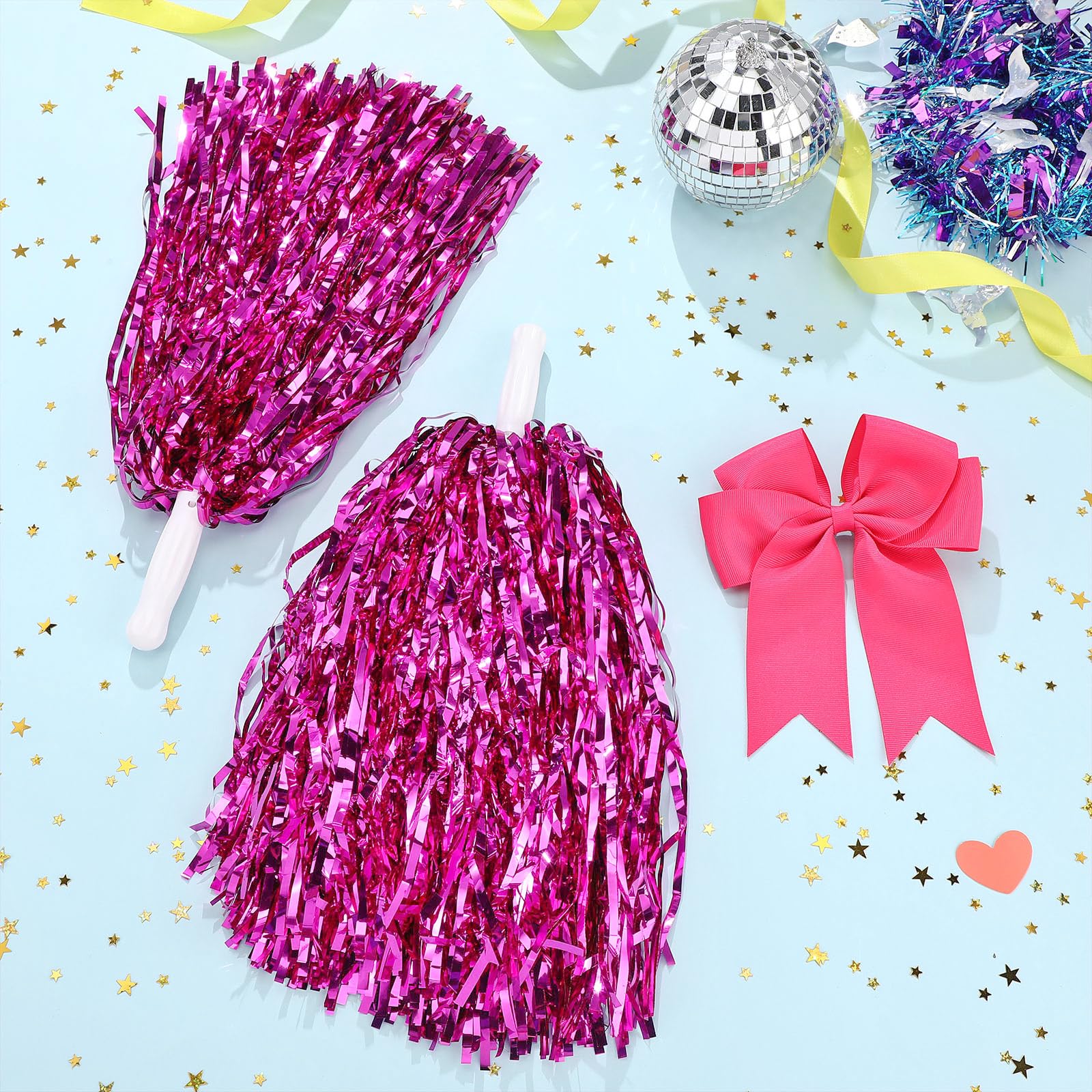 Snapklik.com : Hotop 3 Pcs 10 In Cheerleading Pom Poms And Large ...