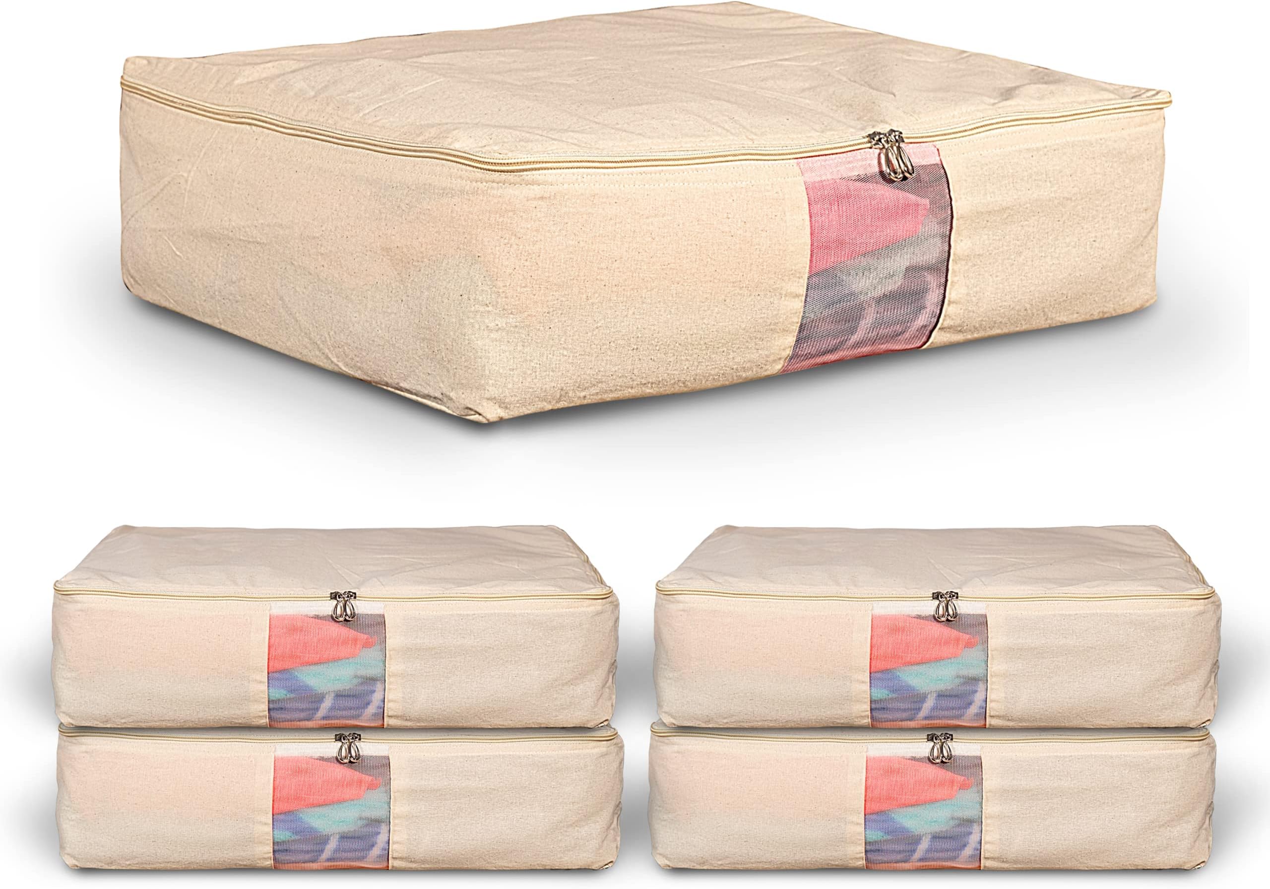 SOLSTICE Cotton Saree Bags/Covers for Storage Set of - 12 Big size ...