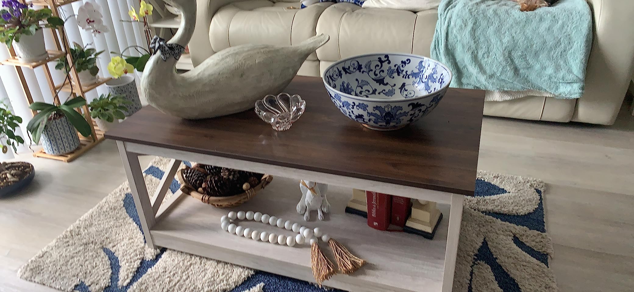 $22/mo - Finance Rainbow Sophia Coffee Table, Modern Farmhouse Wood ...