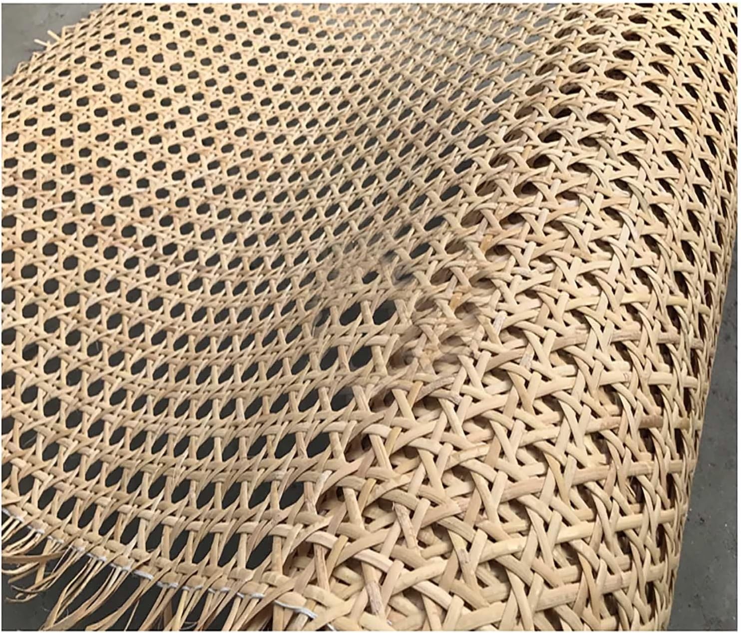 Amazon.co.jp: CruSio Rattan Webbing Roll, Cane Roll, Woven Cane ...