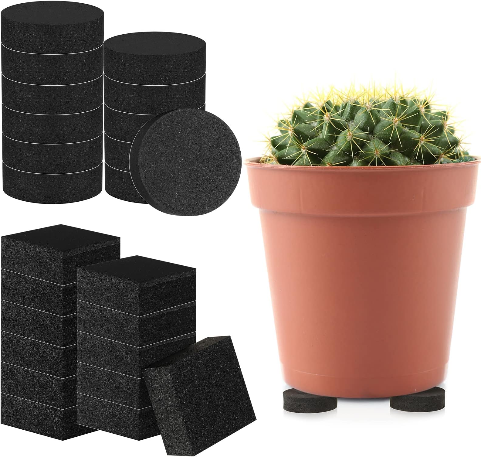 Amazon.com : IMPRESA 20 Pack Pot Feet for Outdoor Planters - Invisible ...