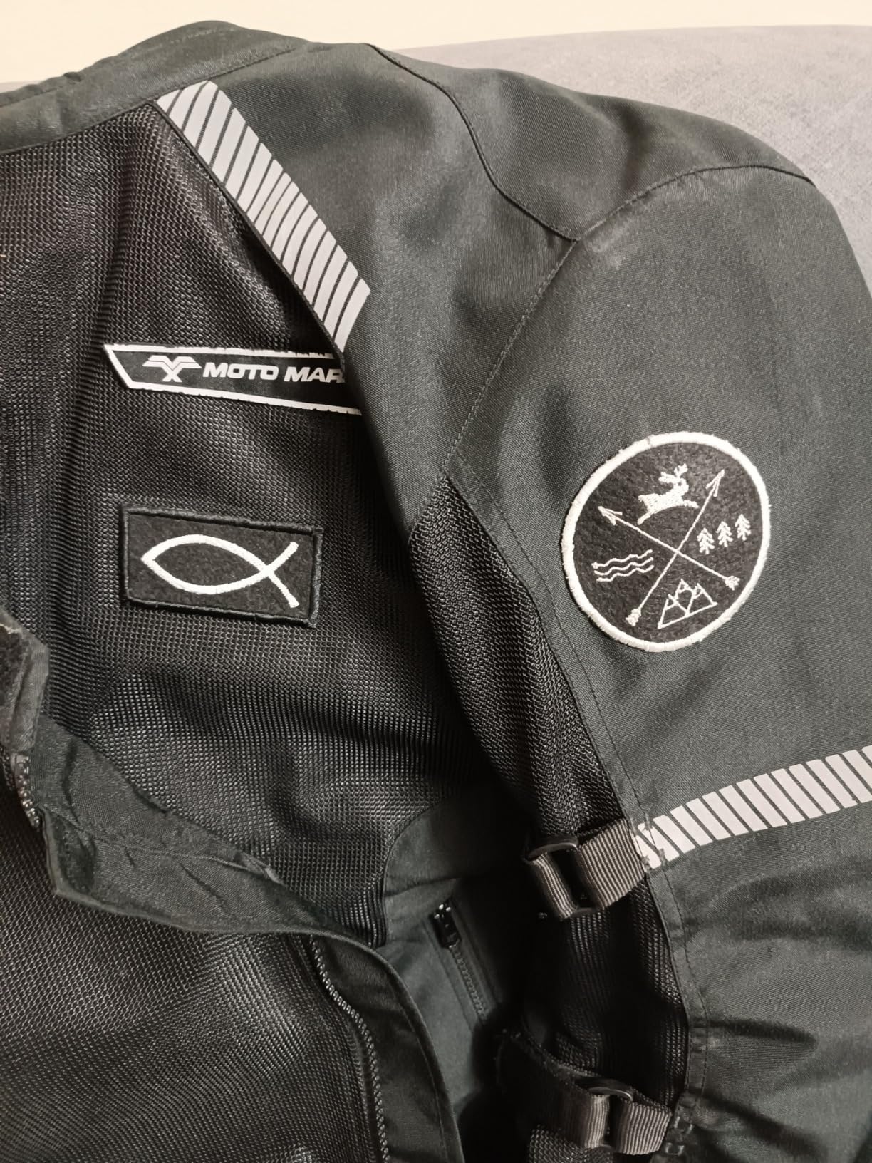 BASBOOSA Water Mountain Forest – Morale Embroidery Patches for Cloth Rider Jackets Bag and ...