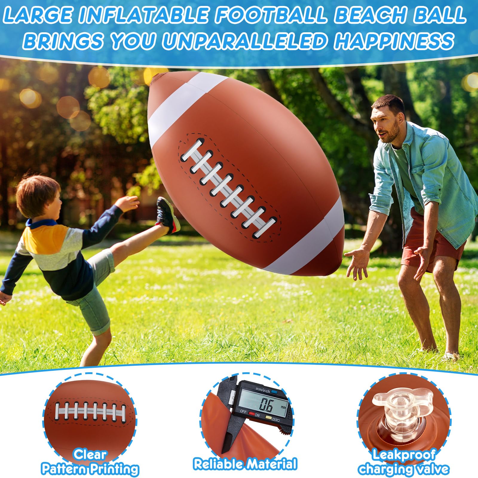Snapklik.com : Lewtemi Giant Inflatable Sports Balls Large Inflatable ...