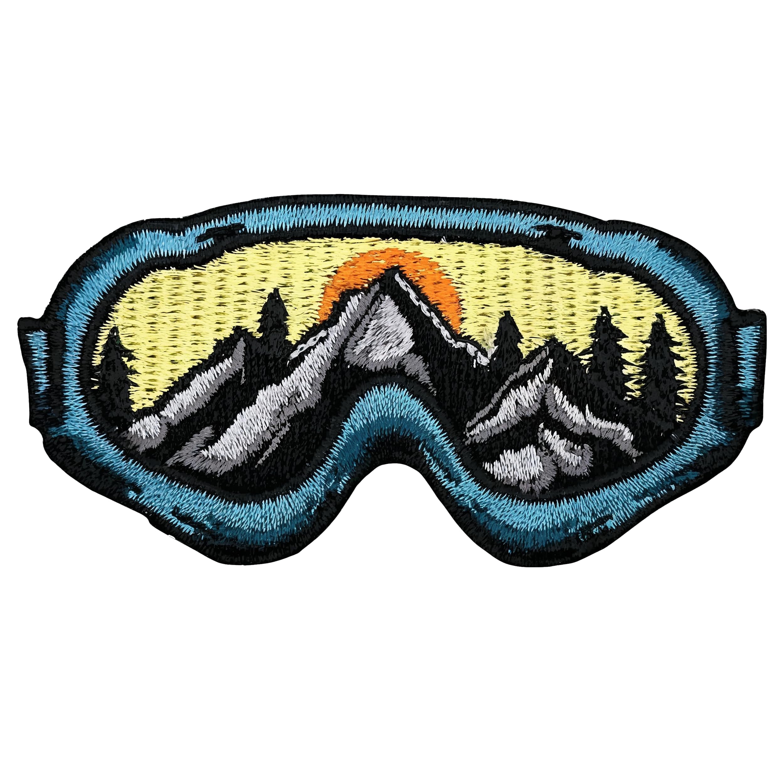 Amazon.com: Ski Iron On Patch - Embroidered Winter Mountains Snow Ski ...