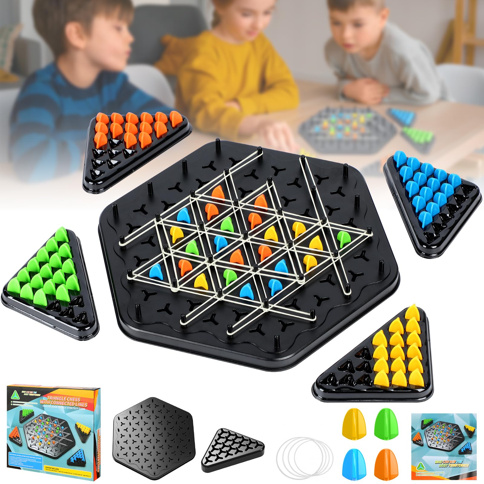 BSMKD Triggle Game, Juego De Mesa De Clavija Triangular, Juego de Mesa ...