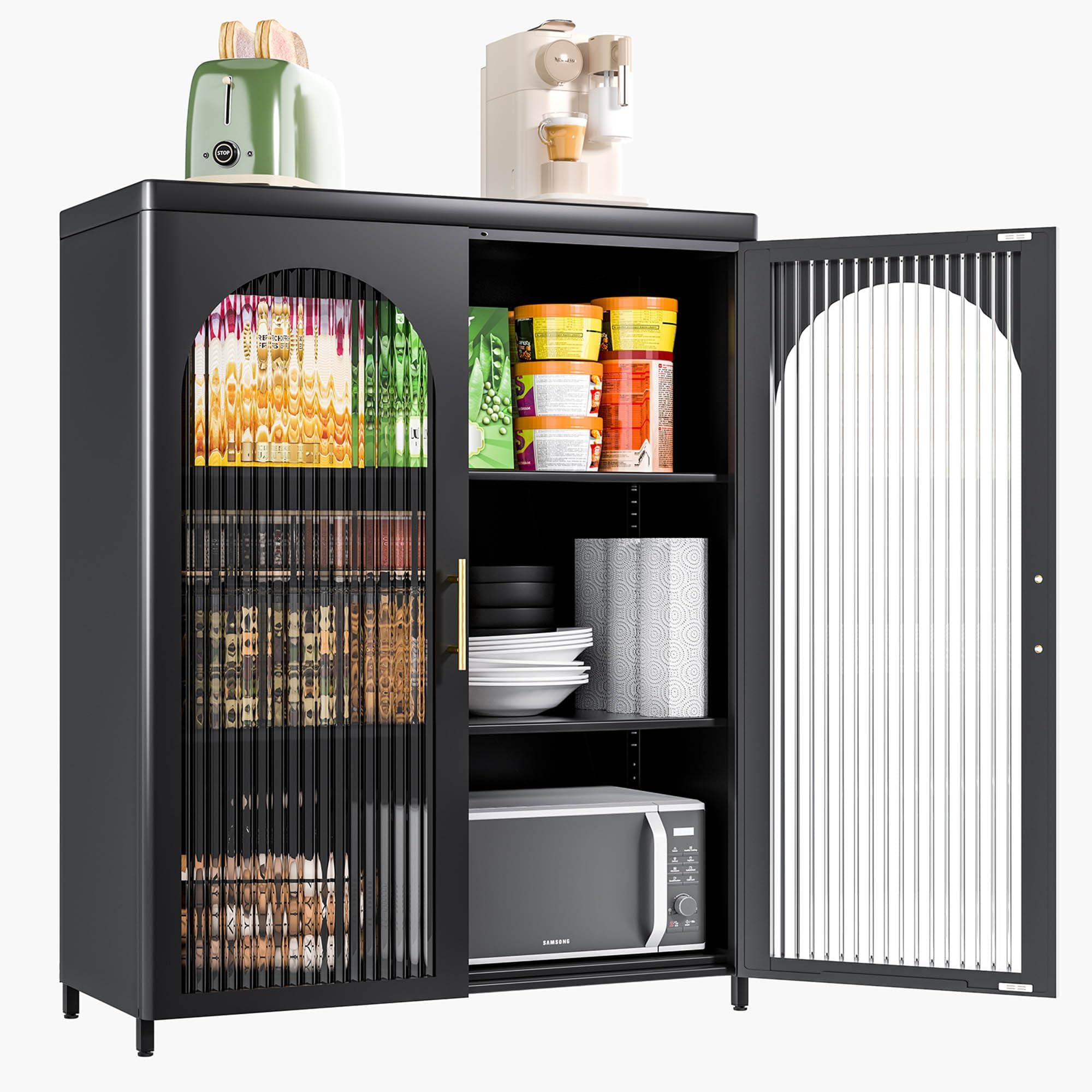 Amazon.com - SICOTAS Sideboard Cabinet Buffet, Modern Accent Buffet ...