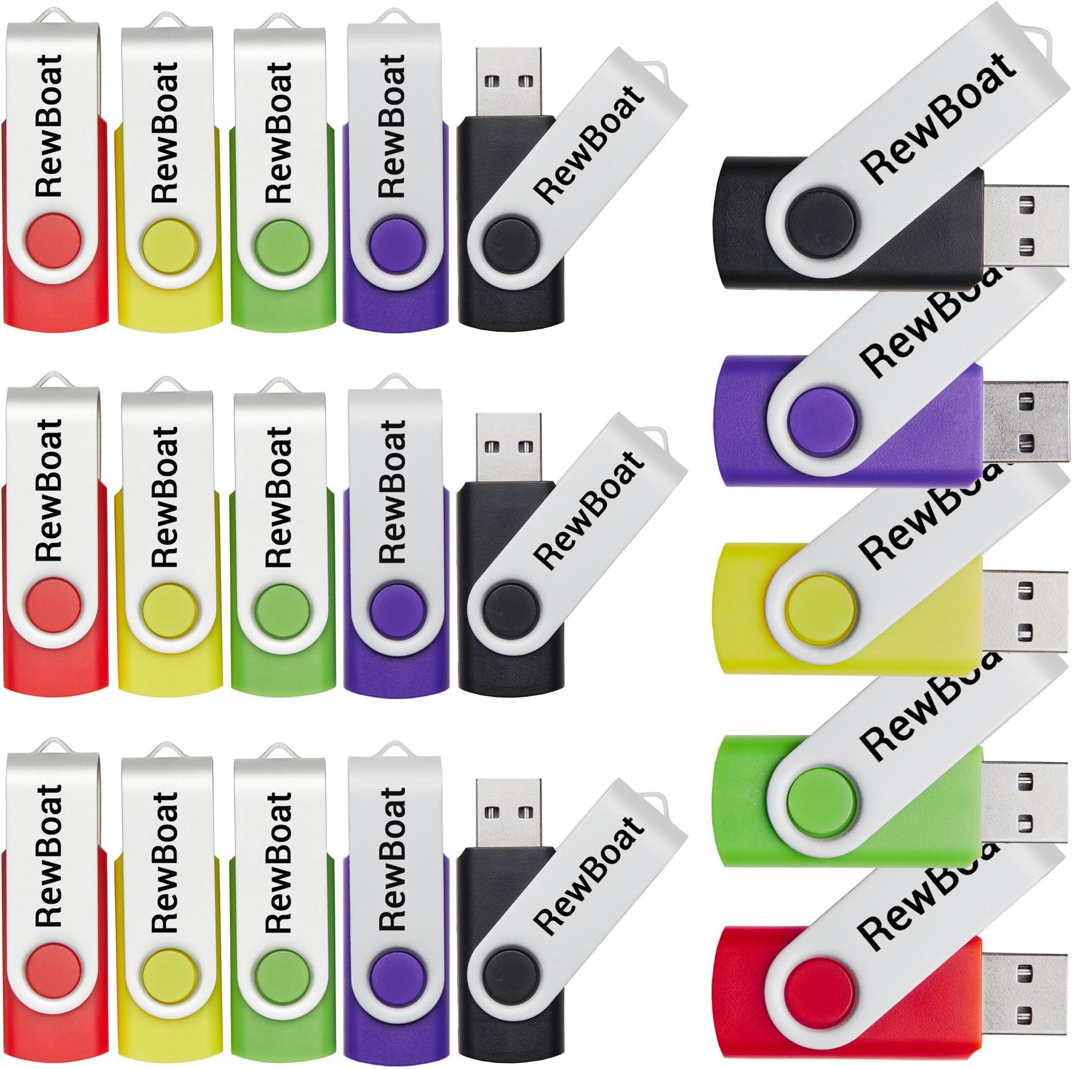 Amazon.com: 20 Pack 256MB (NOT 256GB) USB Flash Drives in 5 Mixed ...