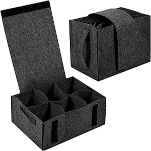 Plate and Cup Storage Container With Side Sturdy Handles for Motorhome ...