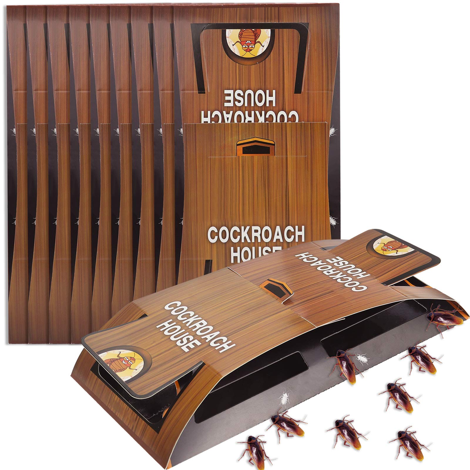 Buy 10 PCS Cockroach Traps,Roach Bait Traps, Roach Glue Traps Sticky ...