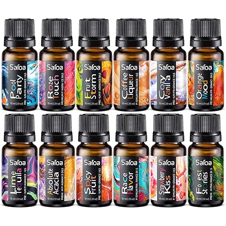 Amazon.com: Essential Oils for Diffusers Aromatherapy Set - Top 12 ...