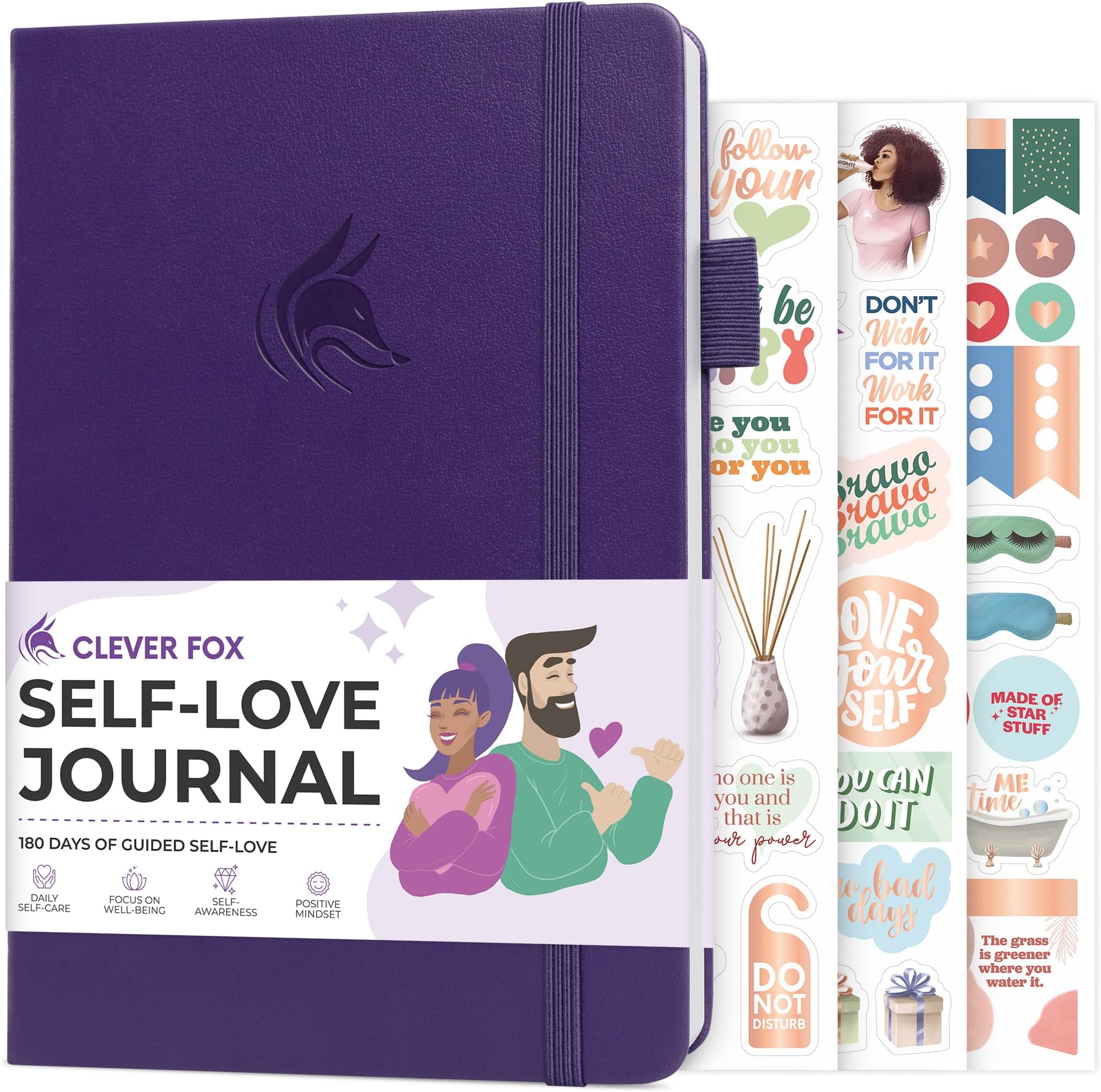 Amazon.com : Clever Fox Self-love Journal – Guided Self-Discovery Log ...