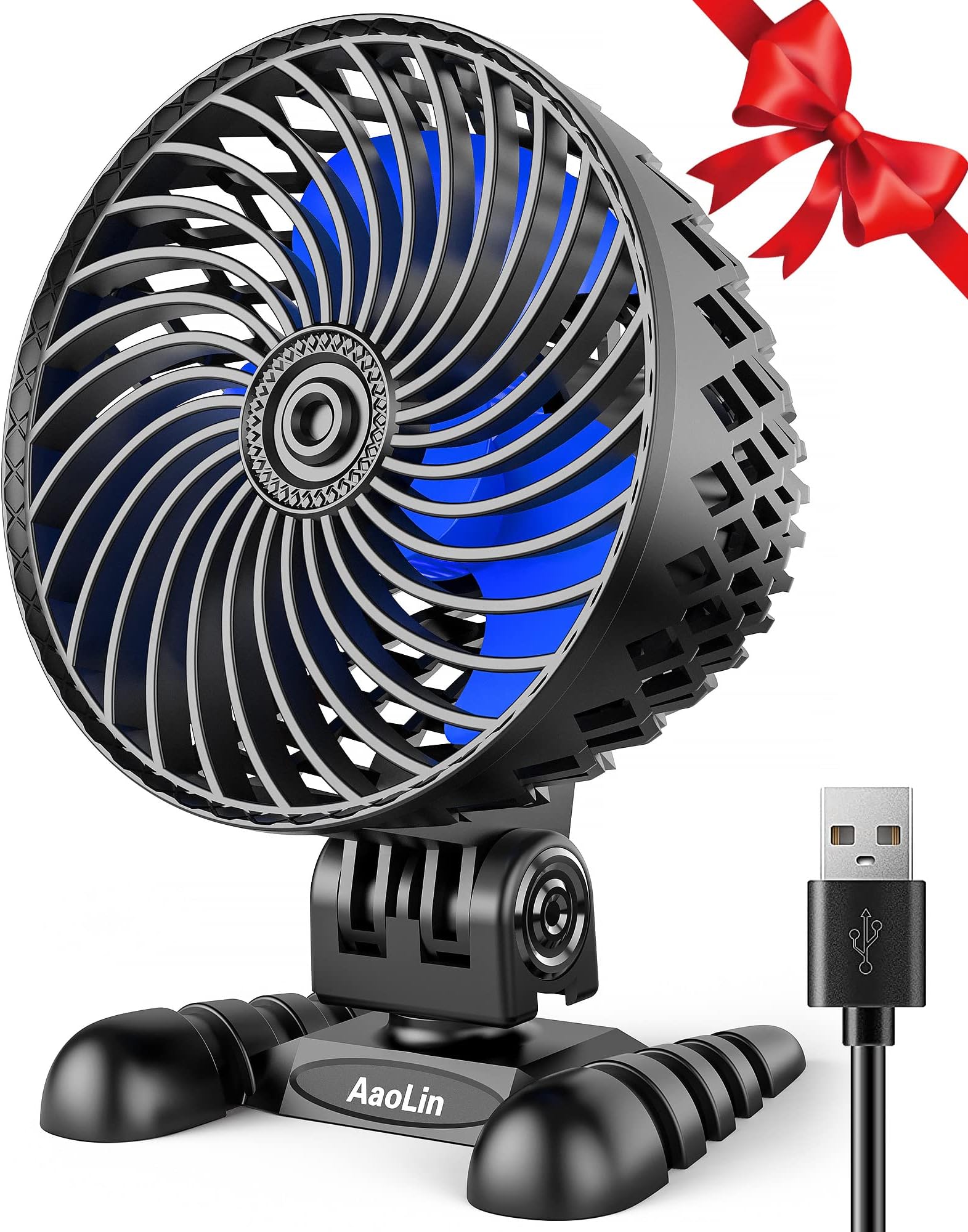 Amazon.com: Fancii Small Personal Desk USB Fan, Portable Mini Table Fan ...