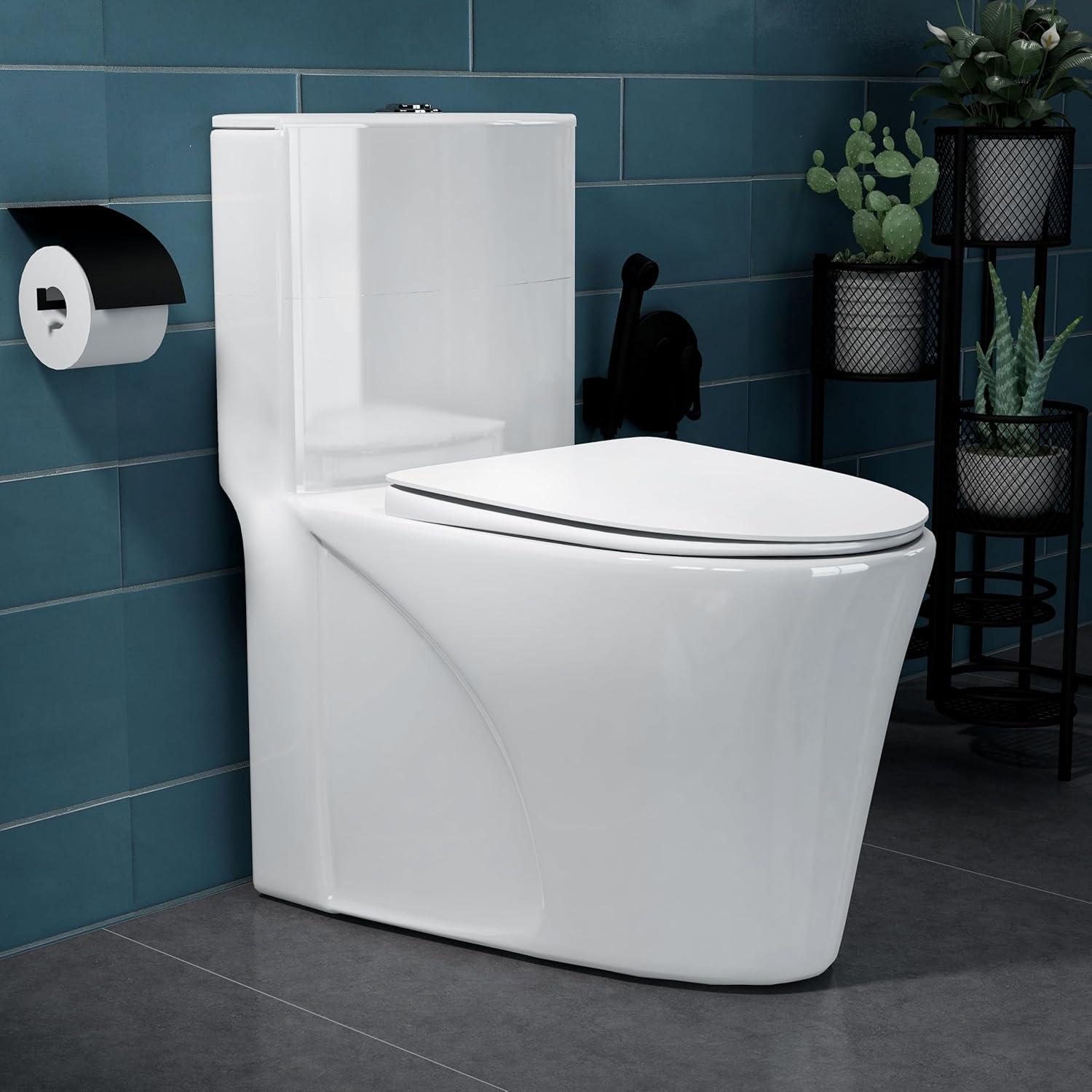 Plantex Platinum Ceramic Rimless Western Commode/One Piece Floor ...