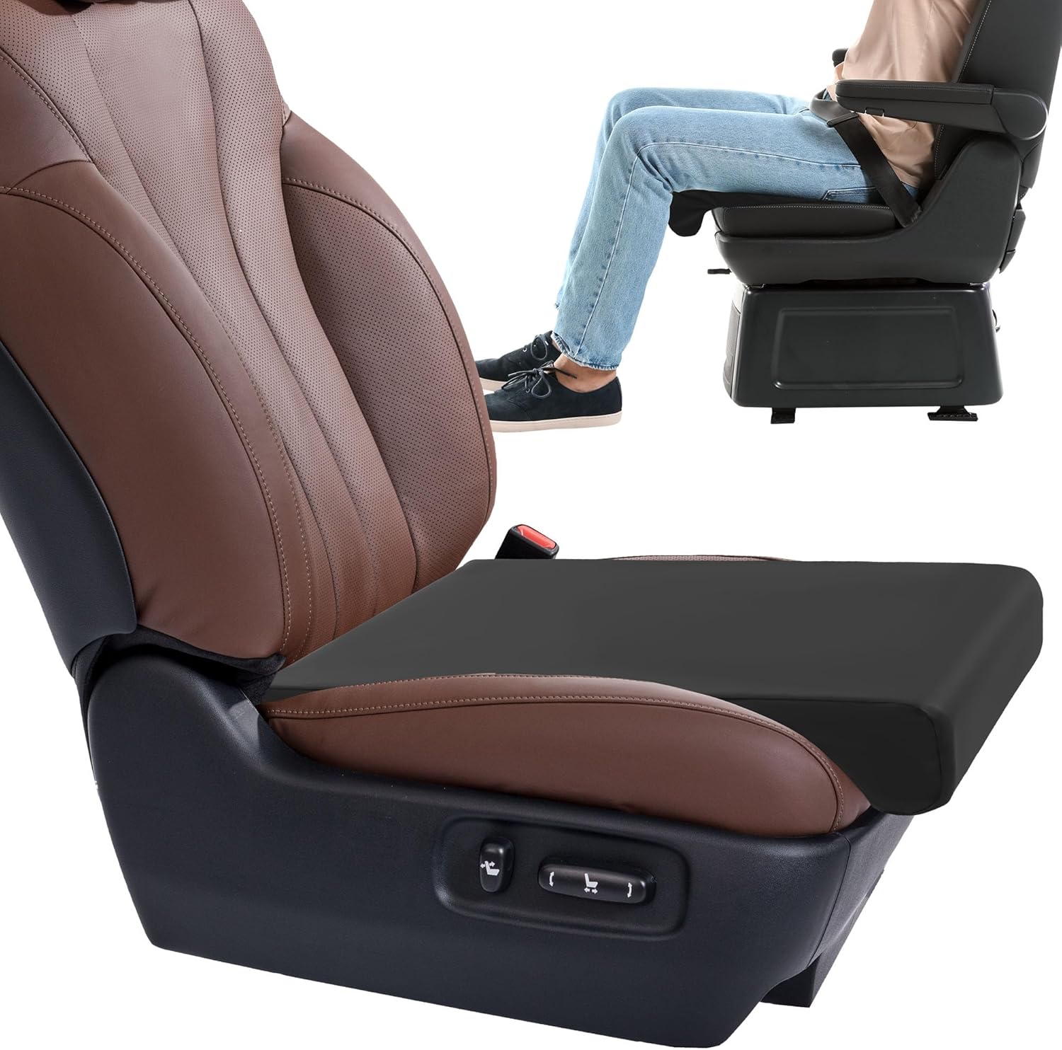 Amazon.com: MABOZOO Car Seat Extender, Seat Extender Leg Support Car ...