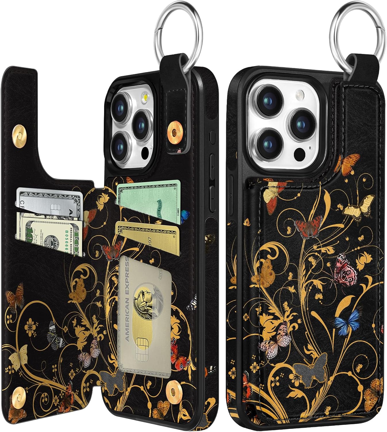 Amazon.com: Lotadilo for iPhone 15 Pro Wallet Case with Card Holder ...