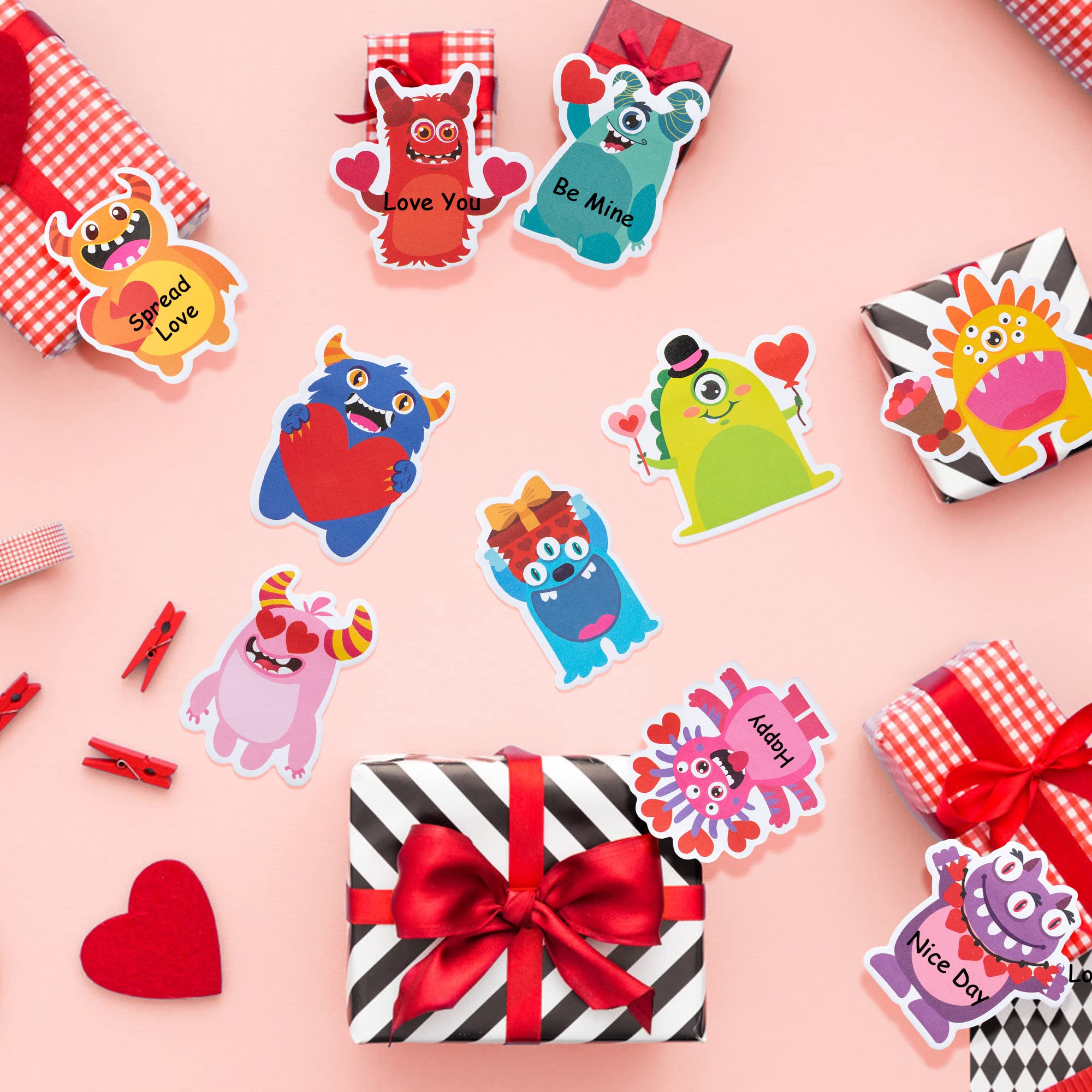 Snapklik.com : 30 Pack Valentine Monster Sticky Notes, Total 600 Sheets ...