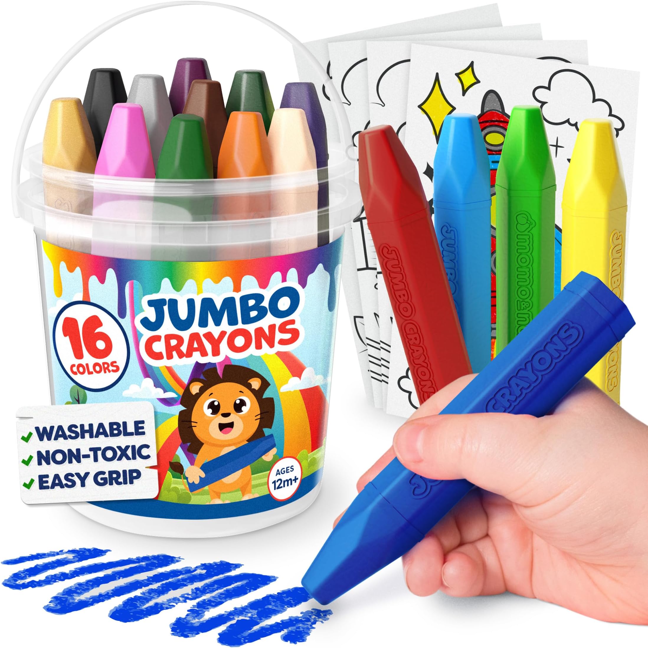 Amazon.com: Crayola 52-0389 Crayons Jumbo, Pack of 2 : Toys & Games