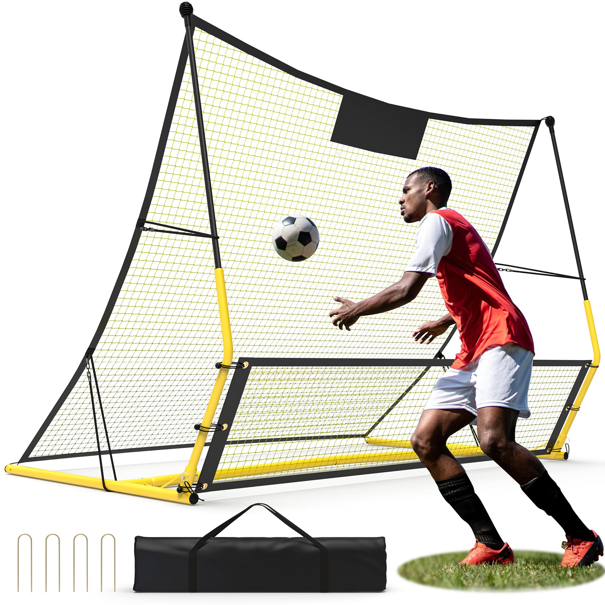 Snapklik.com : CasaCulina 2-in-1 Portable Soccer Rebounder Net, 6ft X 4 ...