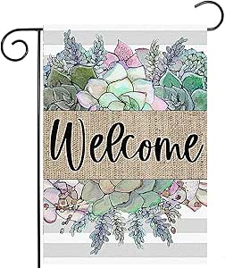 Amazon.com : Surfapans Spring Summer Succulent Garden Flag 12x18 Inch ...