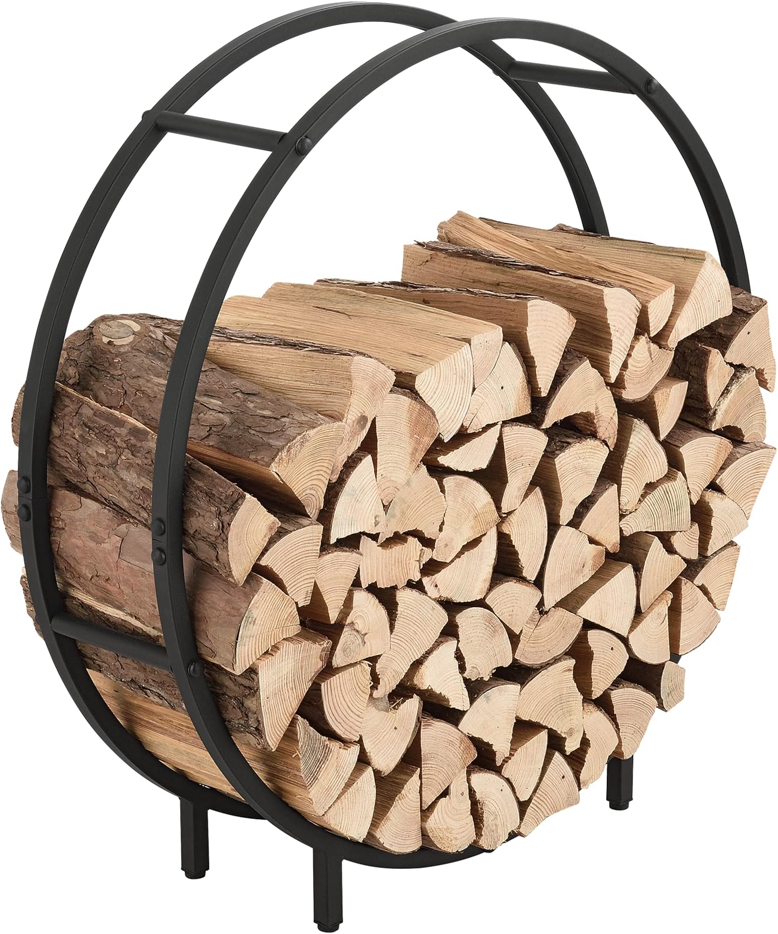 [en.casa] Range-Bûches pour Usage Intérieur Extérieur Porte-Bûches ...