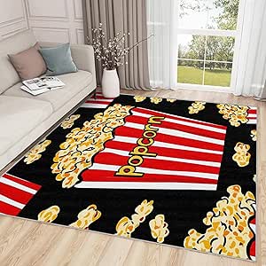 Amazon.com: Movie Theater Rugs for Home - 2x3 Rug, Popcorn Area Rug ...