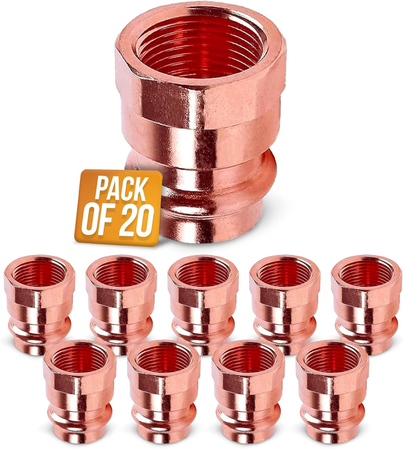 Copper Press Female Adapter – 1/2" FIP x Press LF ProPress Female NPT x ...