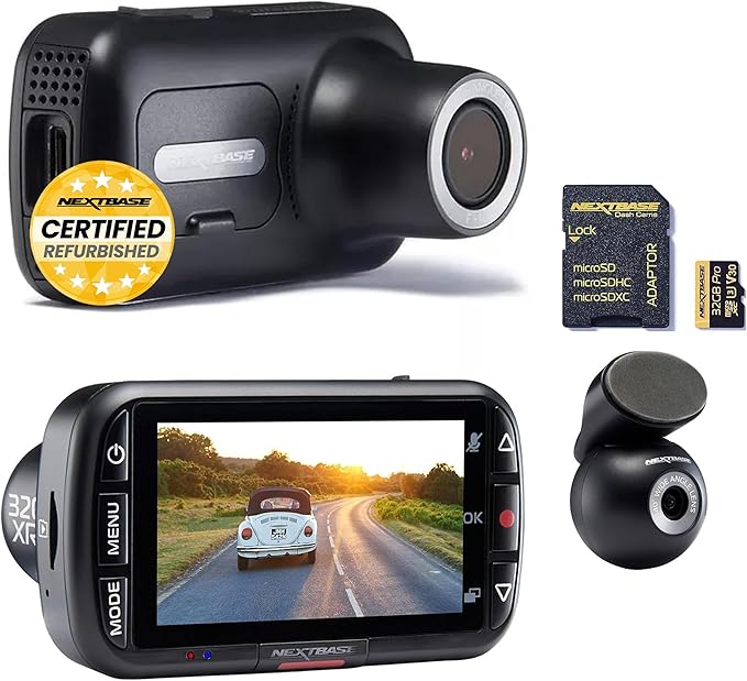 Amazon.com: Nextbase 320XR 1080p Dash Cam and 32GB Micro SD Memory Card ...