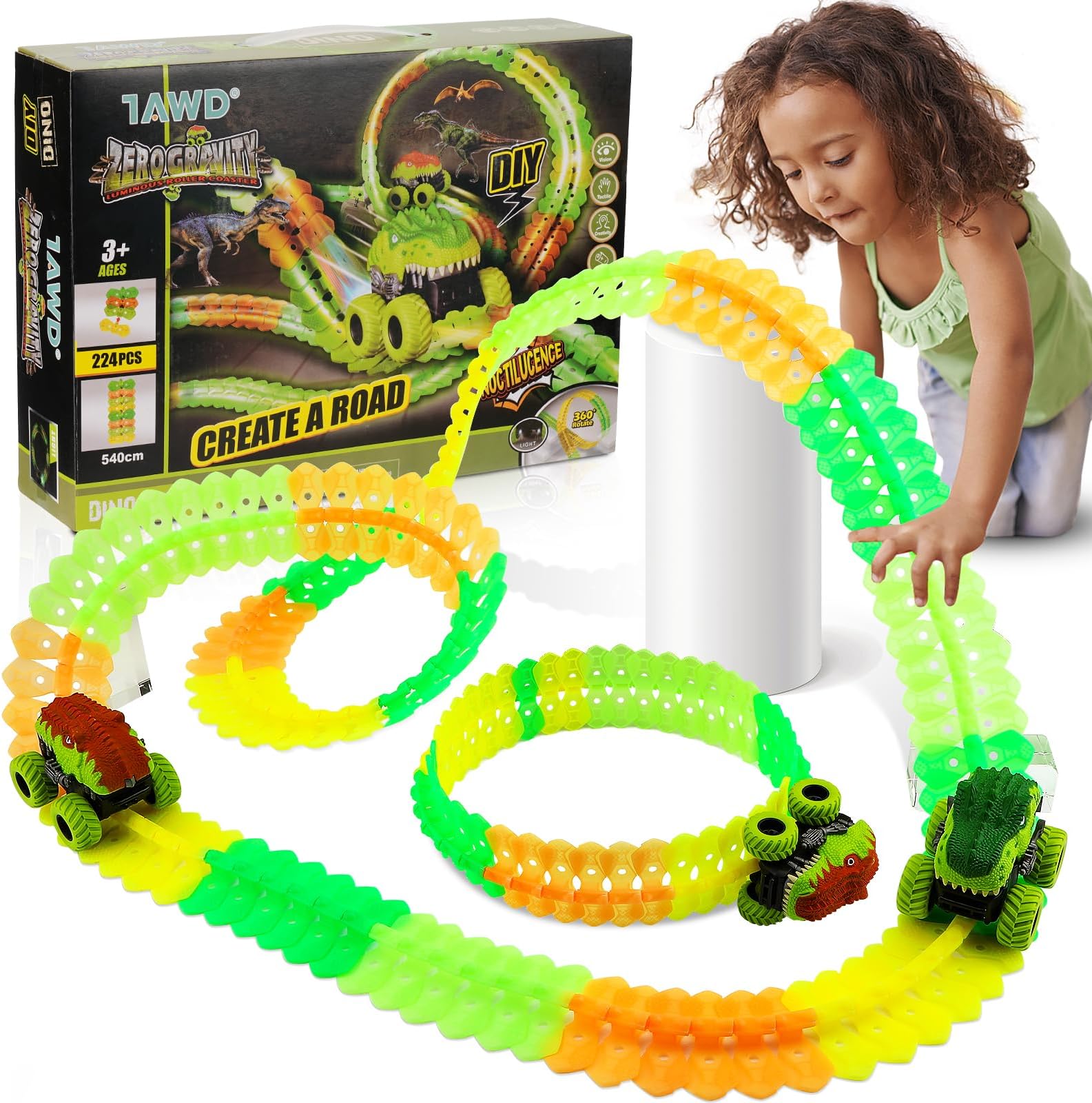 Amazon.com: Ontel Magic Tracks Xtreme - Race Car & 10' of Flexible ...