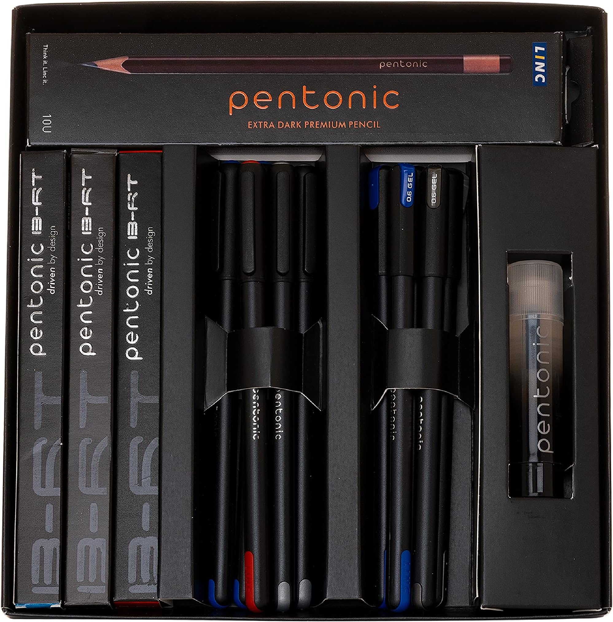 Pentonic Smart Kit | 3 B-RT Pens, 5 Ball Pens, 5 Gel Pens, 1 Glue, 10 ...