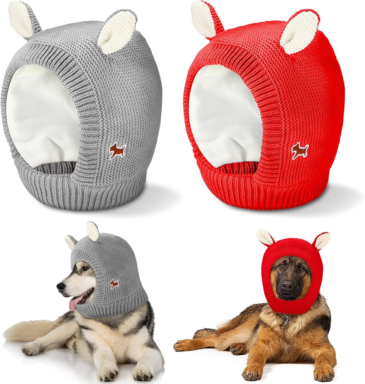 Amazon.com : Saintrygo 2 Pcs Quiet Ears for Dogs Christmas Large Dog ...