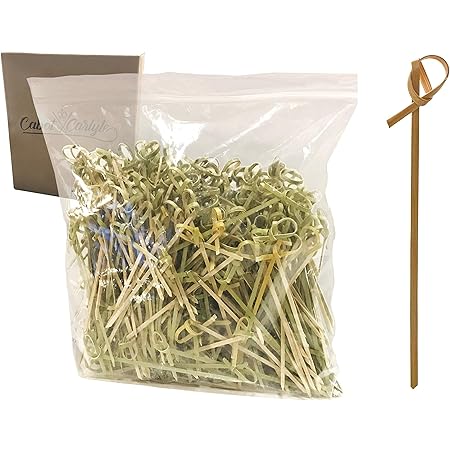 Amazon.com | Bamboo Cocktail Picks - 300 Pack - 4.1 inch - With Looped ...