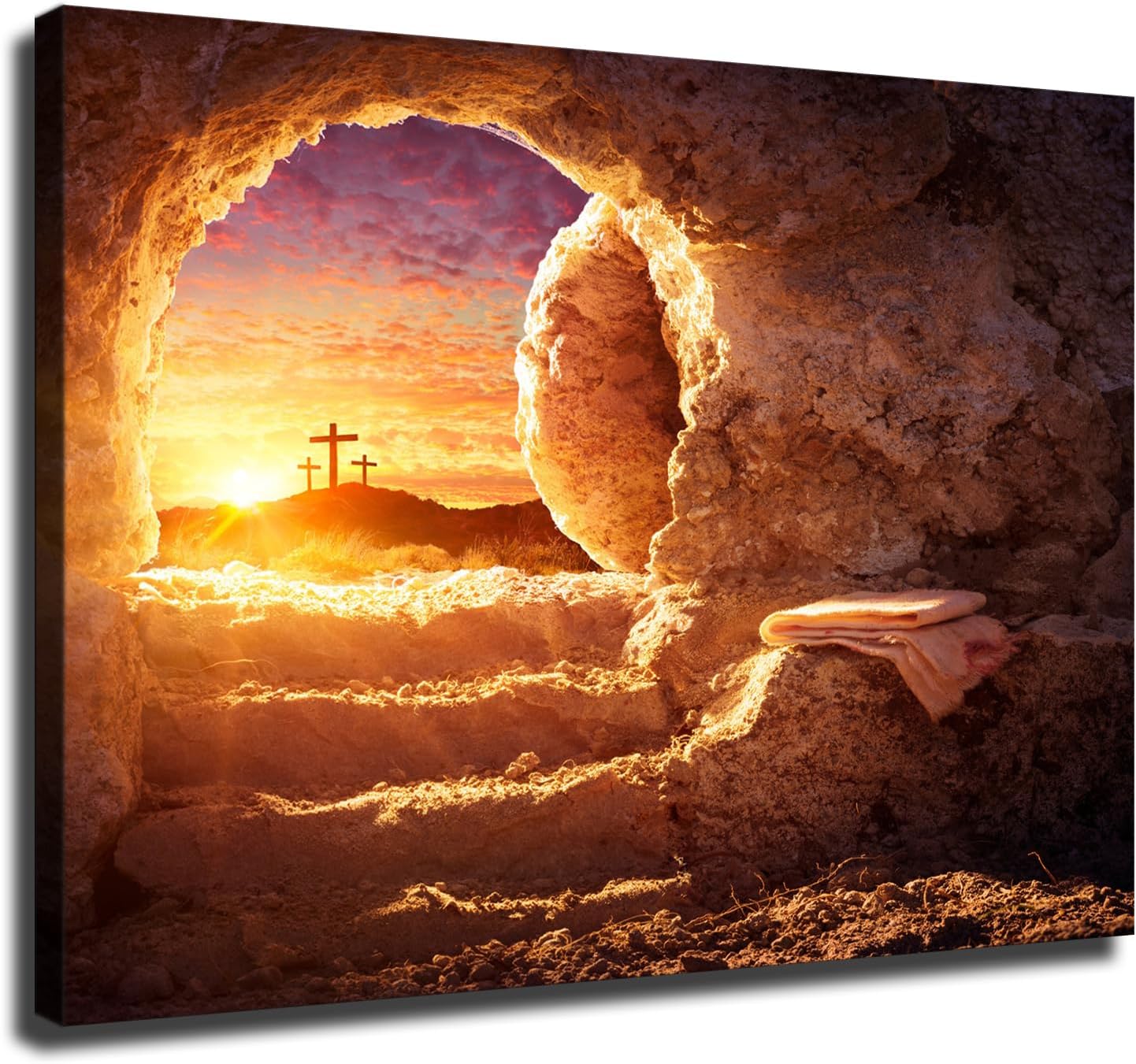 Amazon.com: BtsAn The Empty Tomb Jesus Resurrection Poster Canvas Wall ...