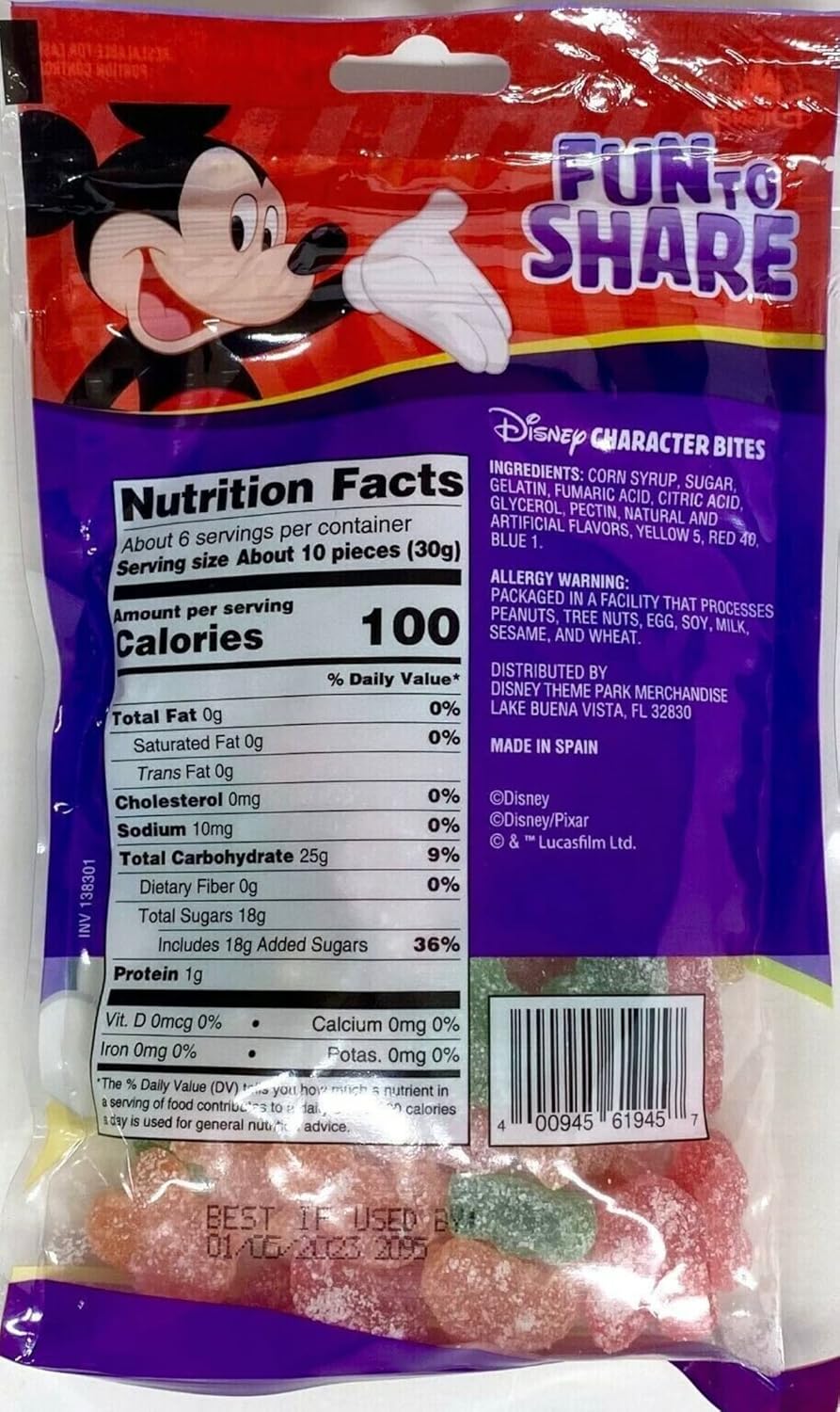 Disney World Parks Goofy Sour Character Gummies - Philippines | Ubuy