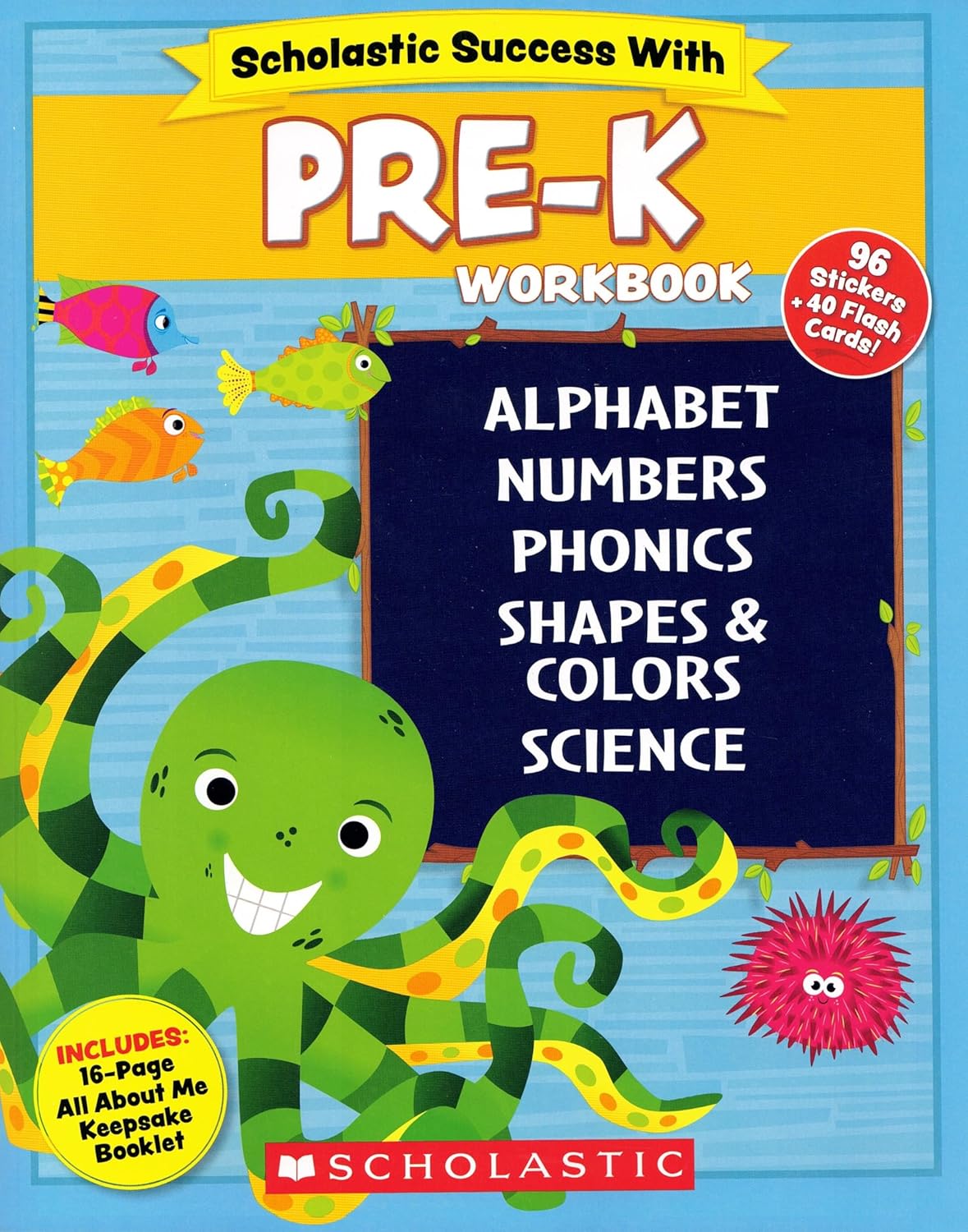 Amazon | Scholastic Success with Pre-K Workbook (Jumbo, 432 pages ...