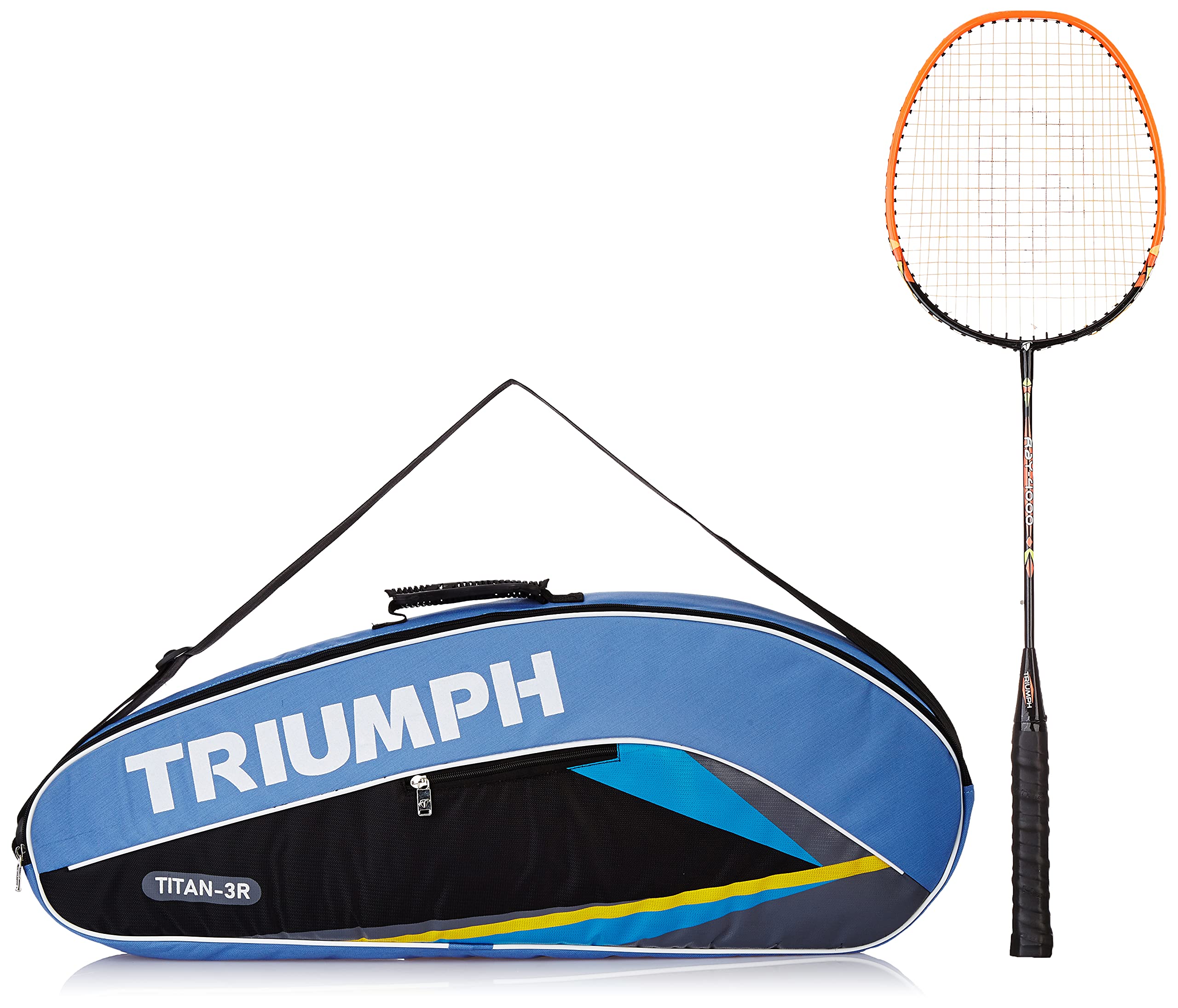 Buy Triumph Ray-4000 One Piece Light Weight Strung Badminton Racket ...