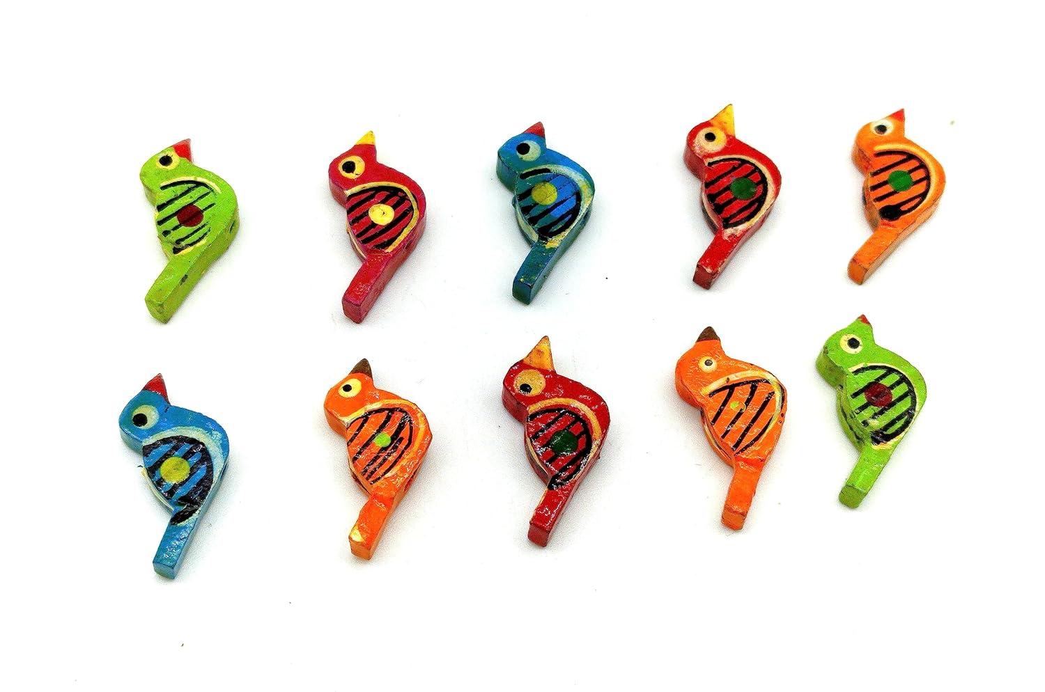 CRT Wooden Bird Beads for Jewellery Making, Dresses, Beading, Art and ...