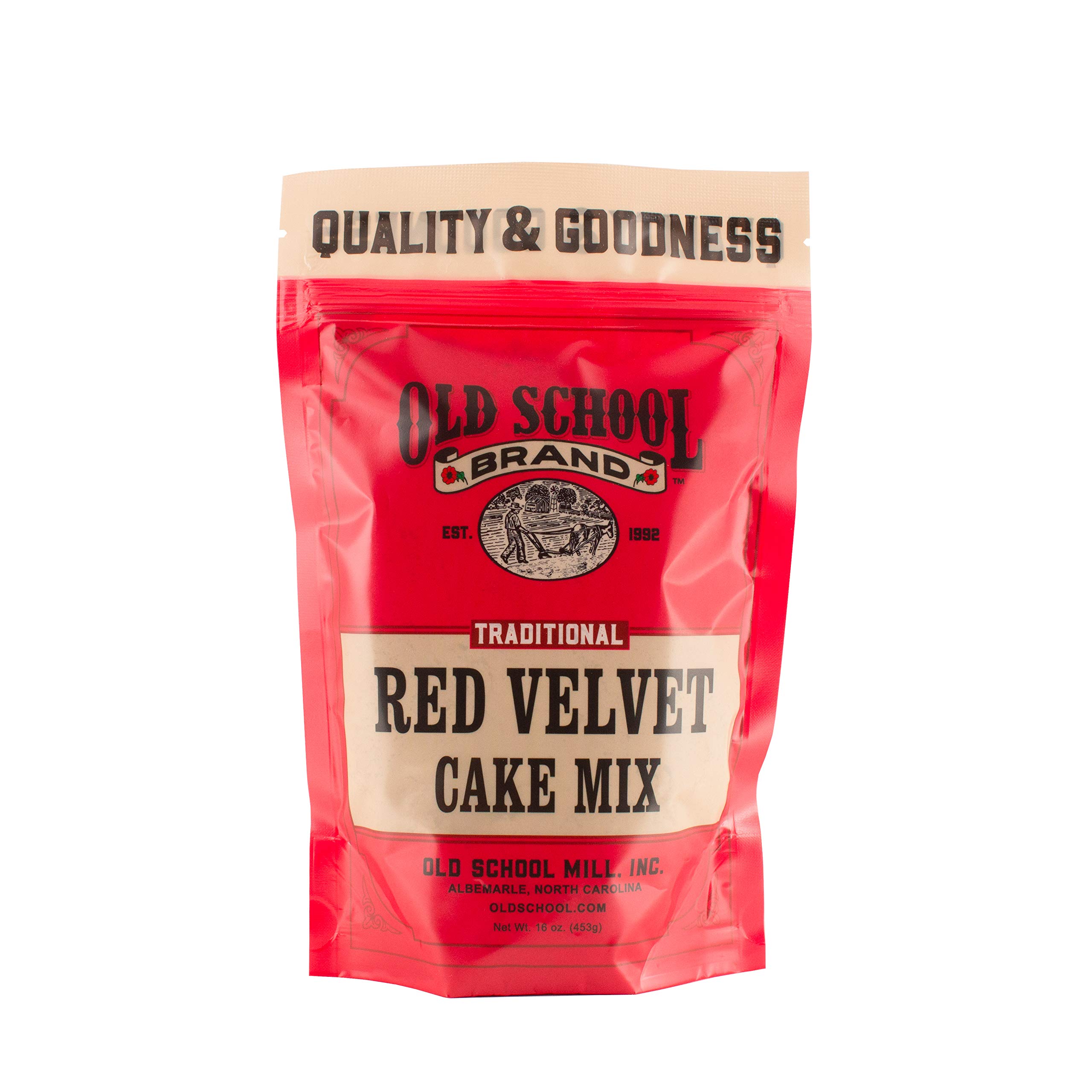 Amazon.com : Old School Brand Authentic Red Velvet Cake Mix (16 Ounces ...